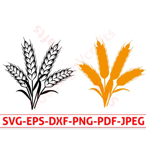 Wheat Svg - Etsy