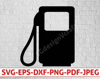 Gas Pump Cut File - Etsy