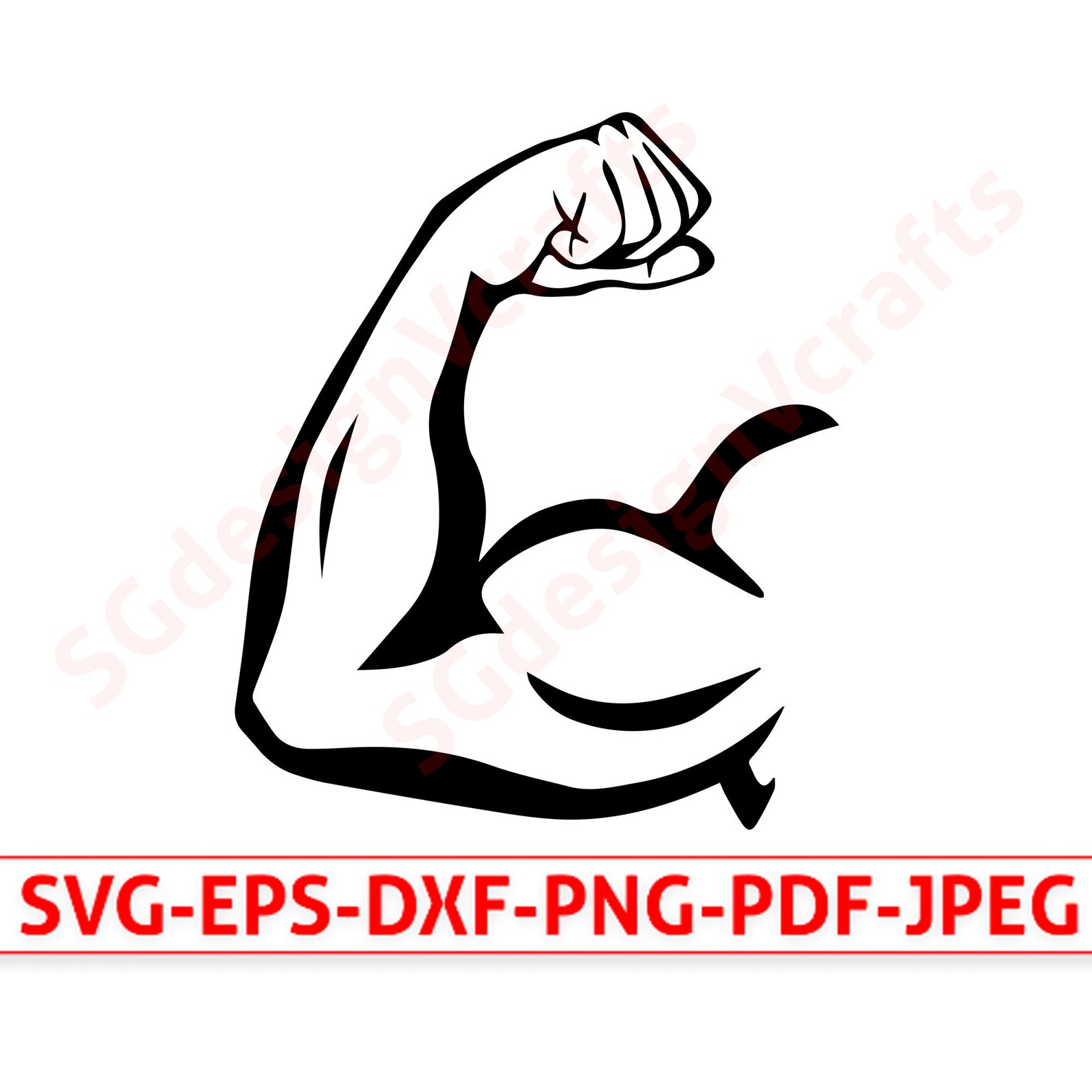 Biceps SVG Arm Muscle Svg Arm Flex Svg Strength Svg Svg - Etsy Canada