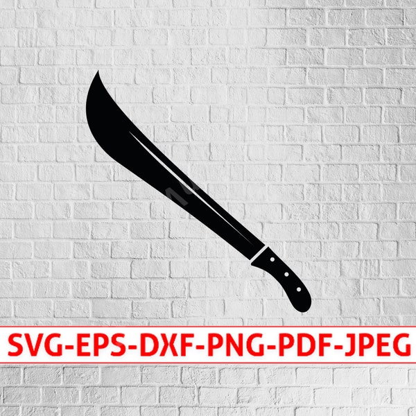 Machete Knife Svg - Etsy