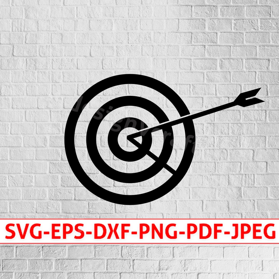 Target Board SVG Target Bullseye SVG Arrow Stuck Target - Etsy Australia