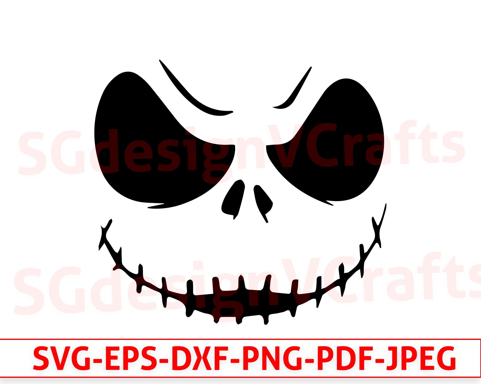Jack Skellington Svg Jack Skellington Face Svgnightmare Before ...