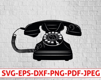 Telephone Vintage Svg Telephone Svg Vintage Retro Svg - Etsy