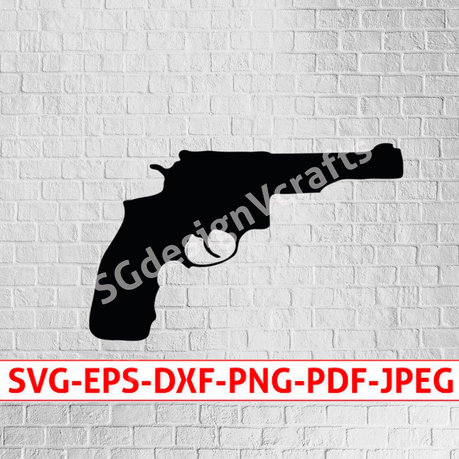 Revolver SVG, Handgun SVG, Pistol Cut File, Gun SVG, Hand Gun Clipart ...
