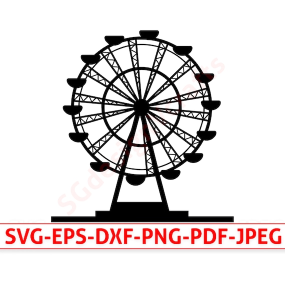 Ferris Wheel Svg Ferris Wheel Cutting Cut Files Amusement - Etsy