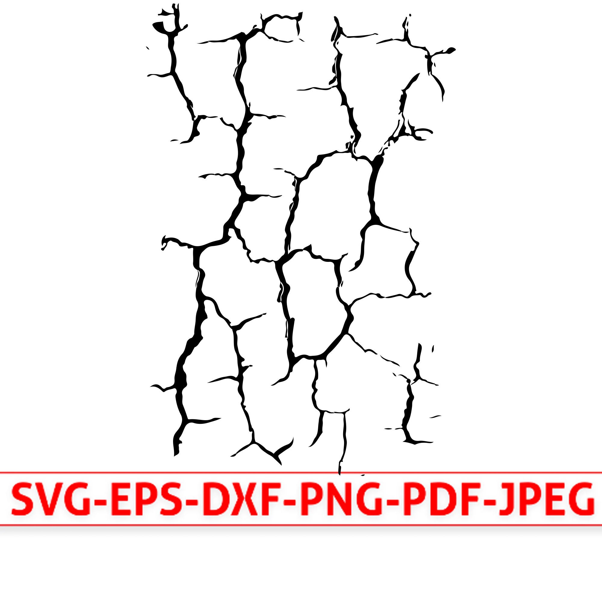 Broken Wall SVG Cracked Wall SVG Cracked Wall Image Svg | Etsy