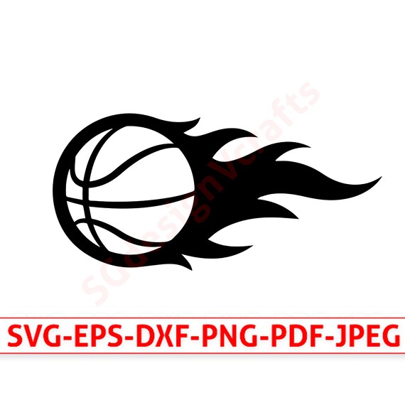 Basketball On Fire Clip Art