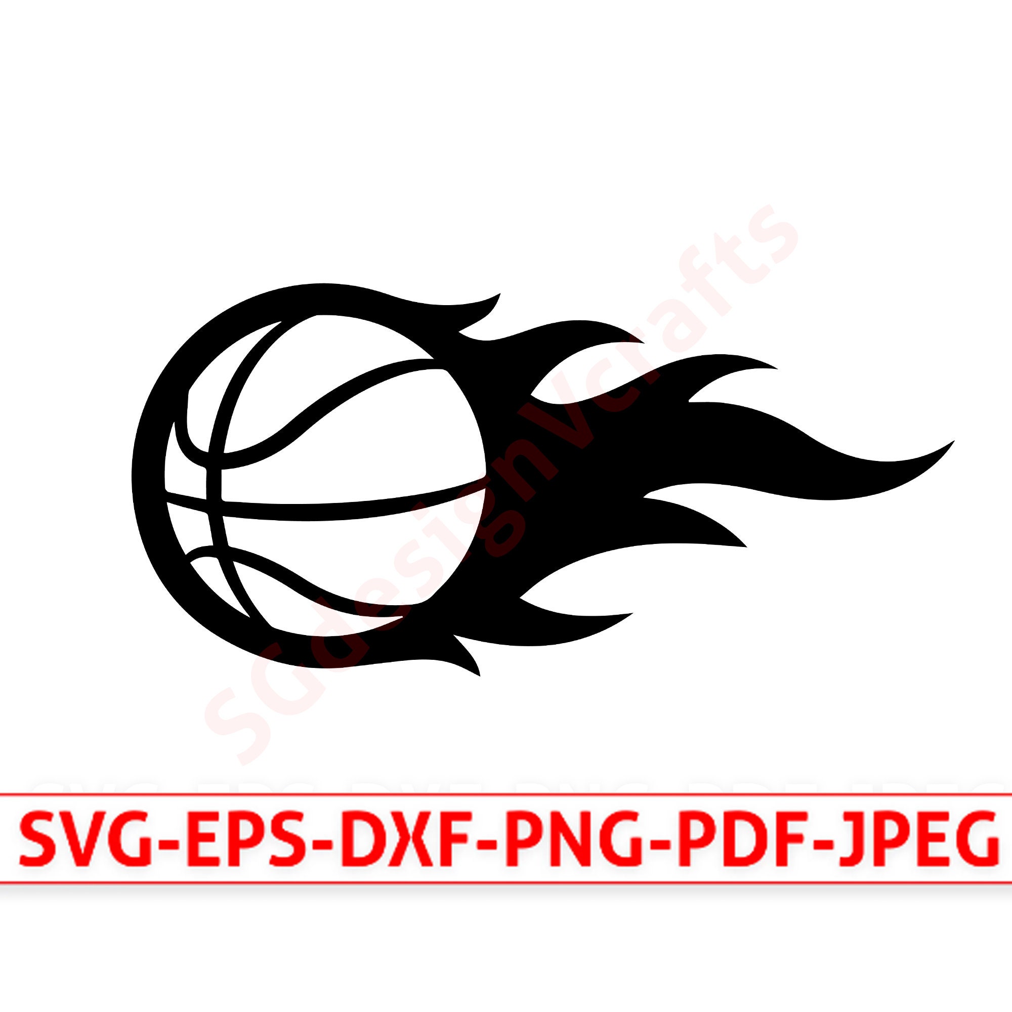 Flammende Basketball SVG Basketball PNG Basketball Clip Art | Etsy