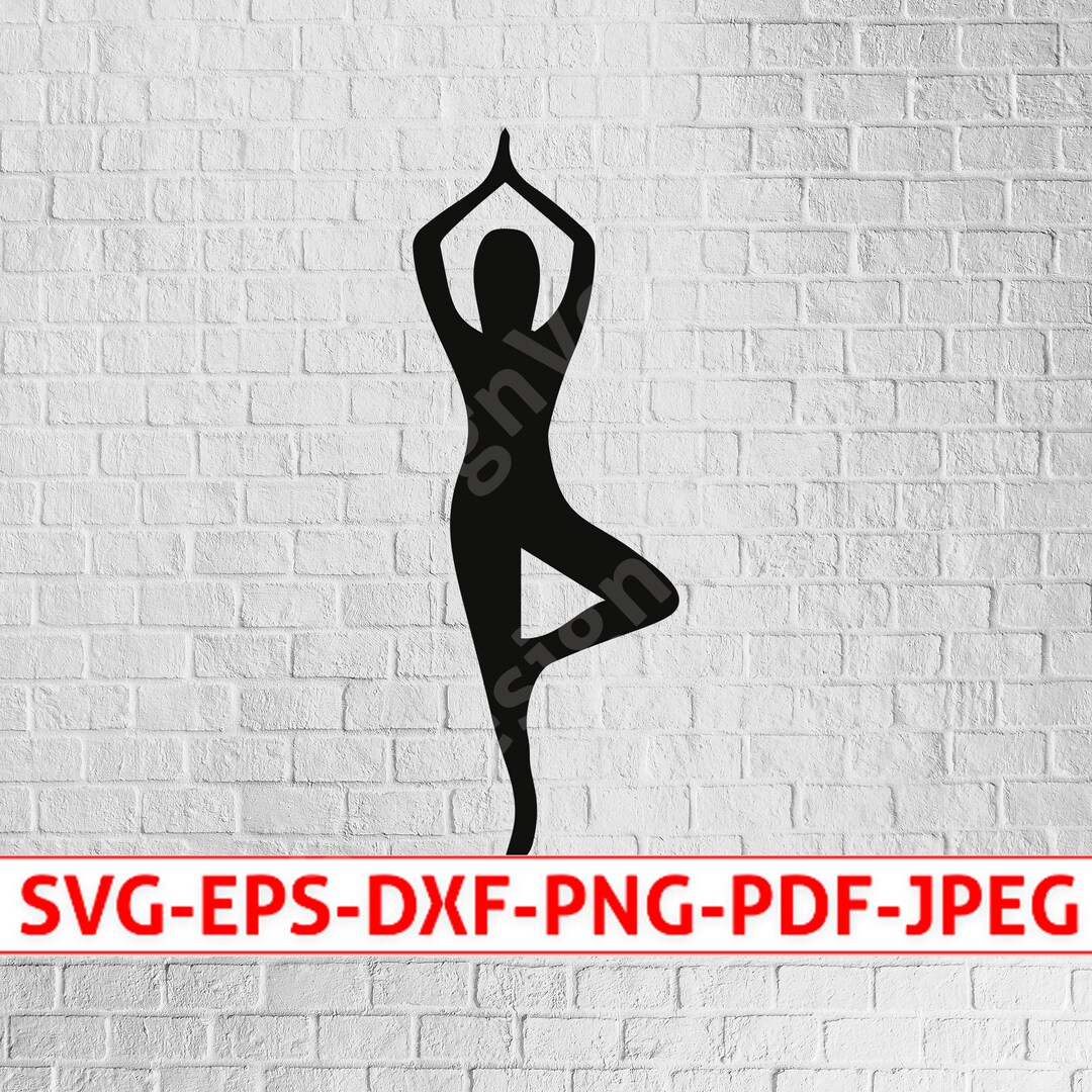 Yoga Pose 2SVG Yoga Pose Cut File Excercise Position - Etsy