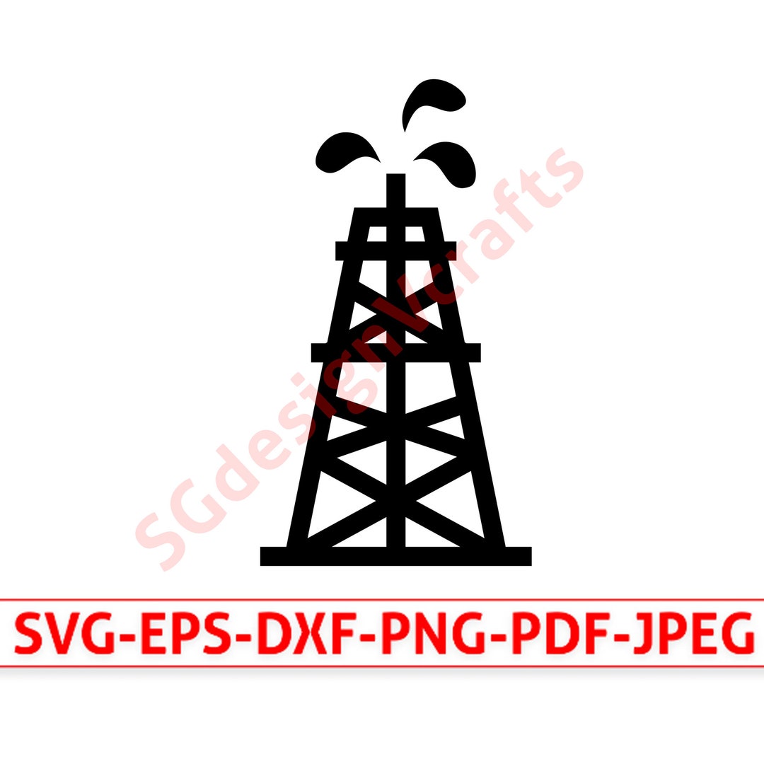 Oil Rig SVG, Oil Derrick SVG, Oil Rig Clip Art, Oil Field - Etsy