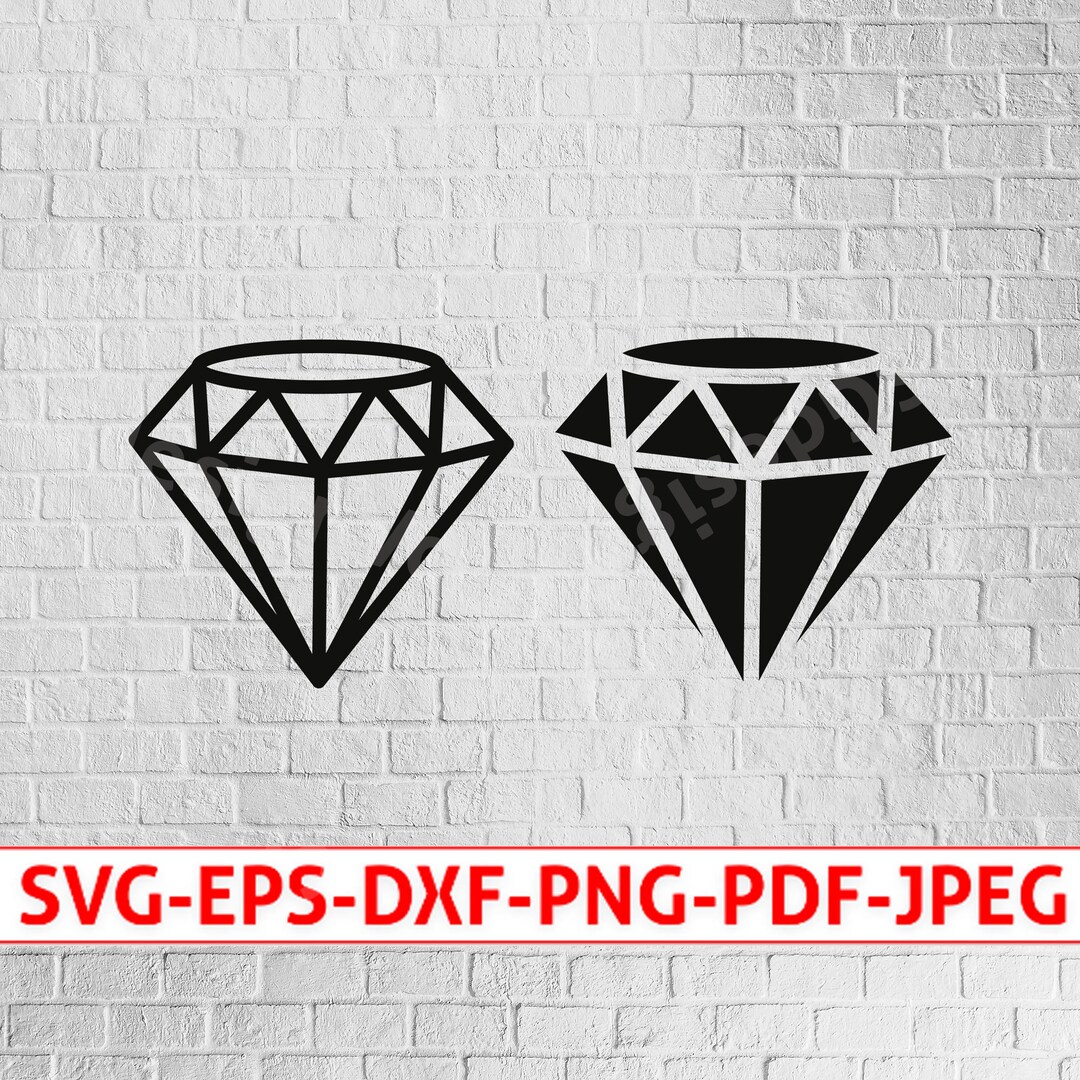 Diamond SVG, Diamond PNG, Diamond CLIPART, Diamond Cut File, Diamond ...