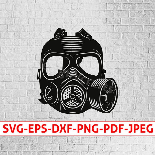 Gas Mask Svg - Etsy