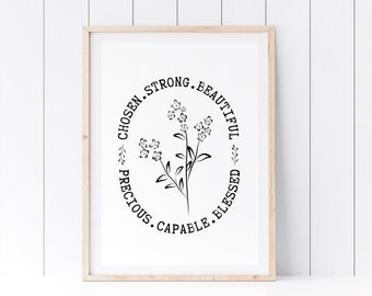 Proverbs 31 Wall Art for Christian Women Home Decor Bible Verse ...