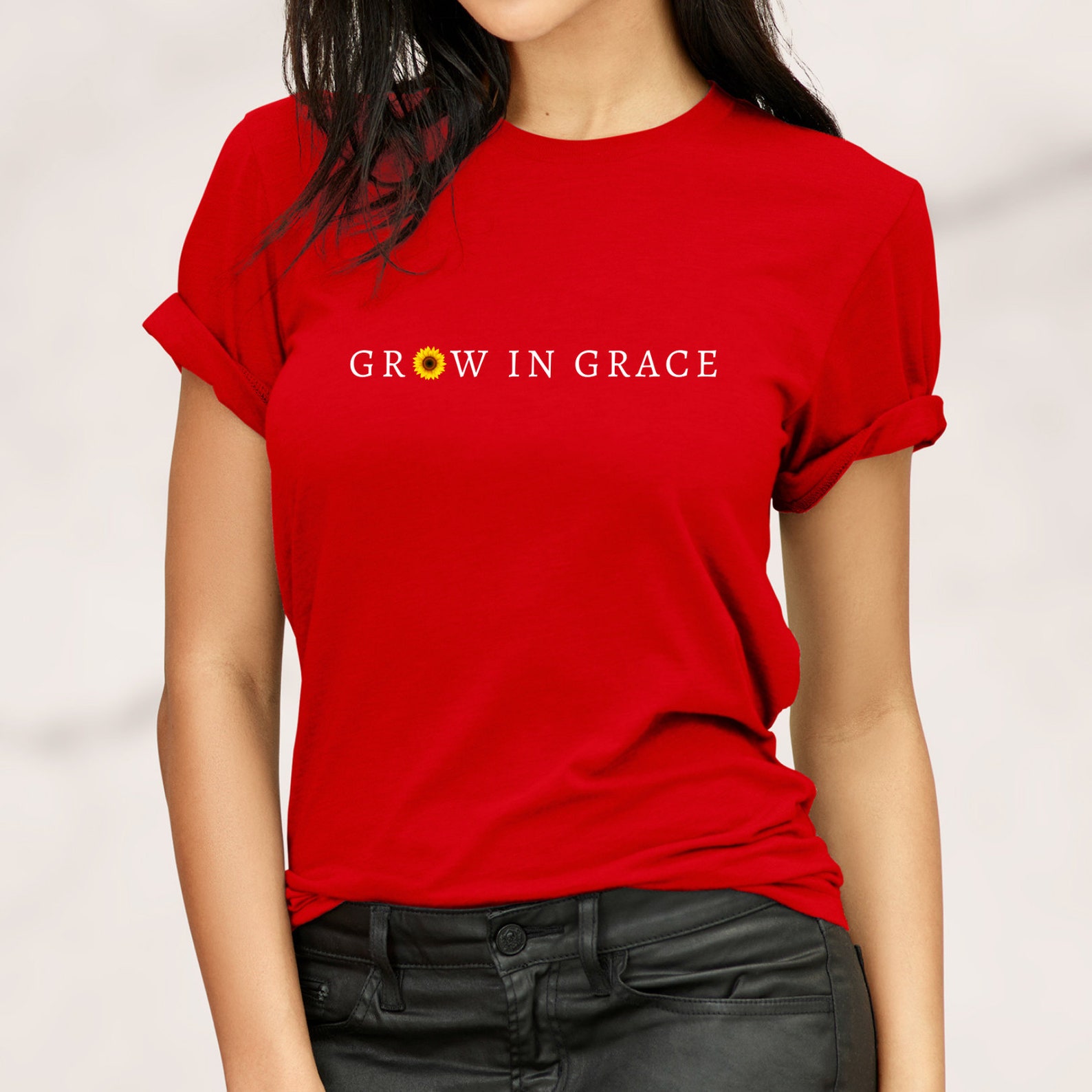 Grow in Grace Christian Shirtvintage T Shirtfaith Shirts for | Etsy