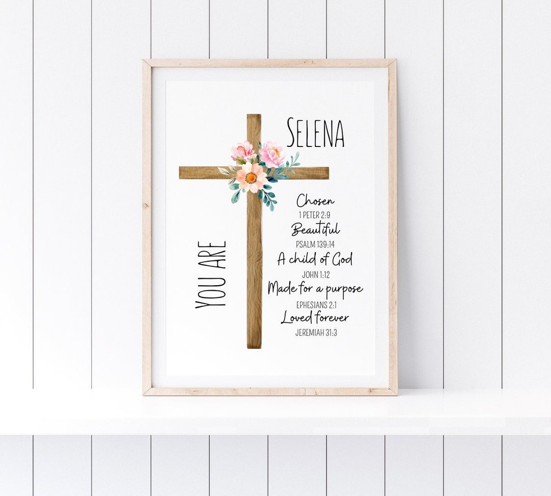Personalized Christian Gifts for Women,custom Wall Art,teens Christian ...