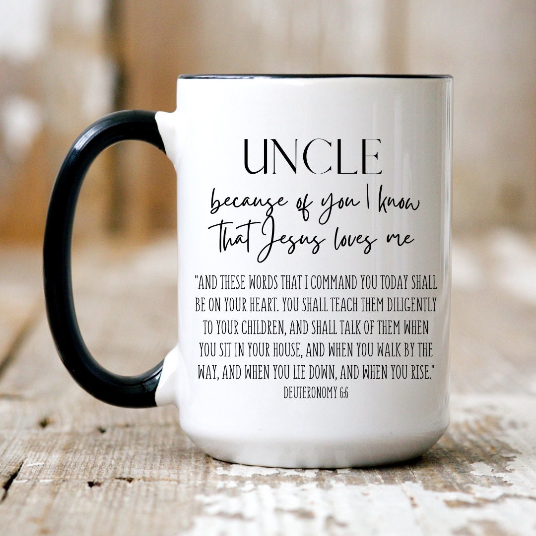Uncle Bible Verse Mug,uncle Gift From Niece Nephew,christian Gift,thank ...