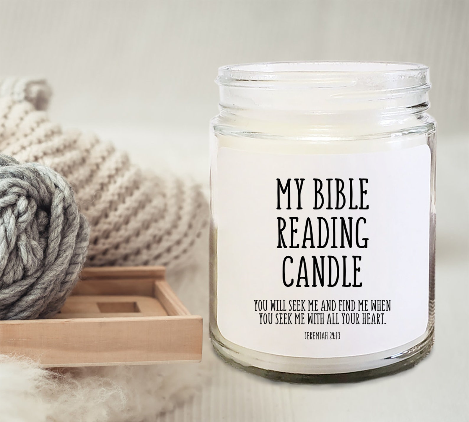 Bible Reading Candle Bible Study Candle Gift for Christian Jeremiah 25 ...
