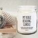 Bible Reading Candle Bible Study Candle Gift for Christian Jeremiah 25 ...