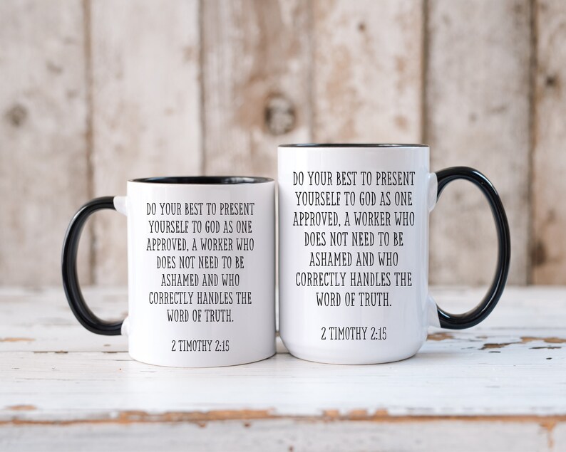 The Best Leader Mug for Men,2 Timothy 2:15 Leader Bible Verse Gift ...