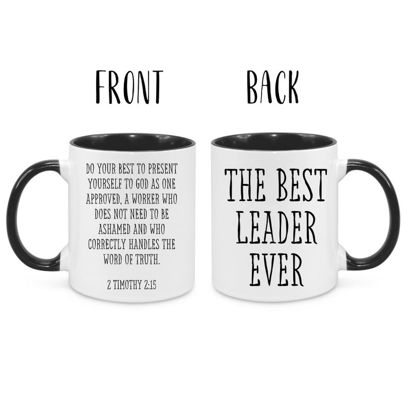 The best leader mug for men2 Timothy 2:15 leader bible verse | Etsy