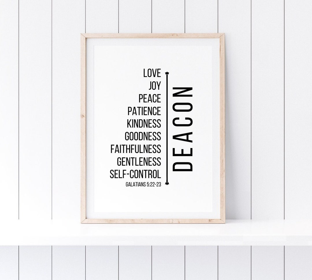 Fruits of the Spirit Custom Wall Art Deacon Home Decor Deacon ...