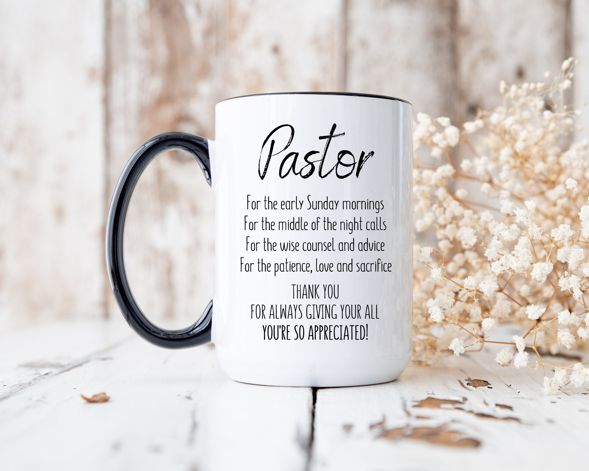 Pastor Appreciation Mug Pastor Birthday Gift Thank You Pastor - Etsy