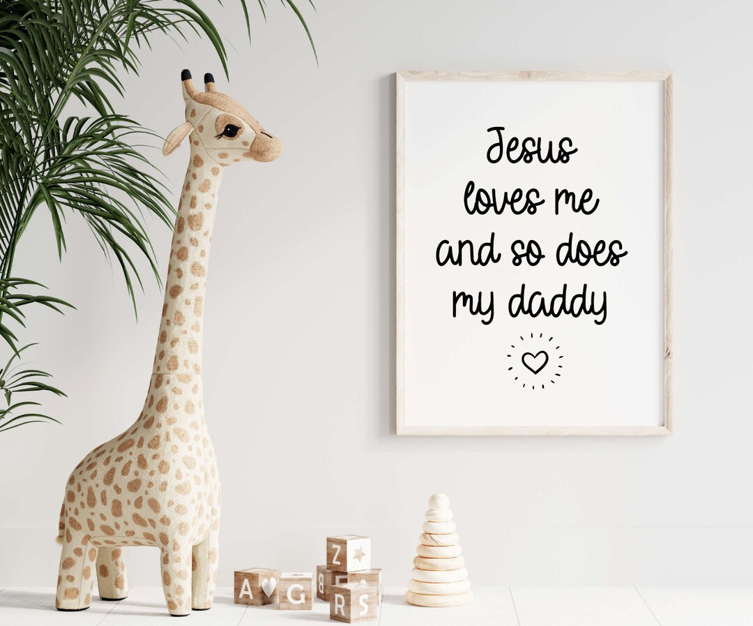 Christian Kids Decor,christian Kids Wall Art,kids Religious Wall Decor ...