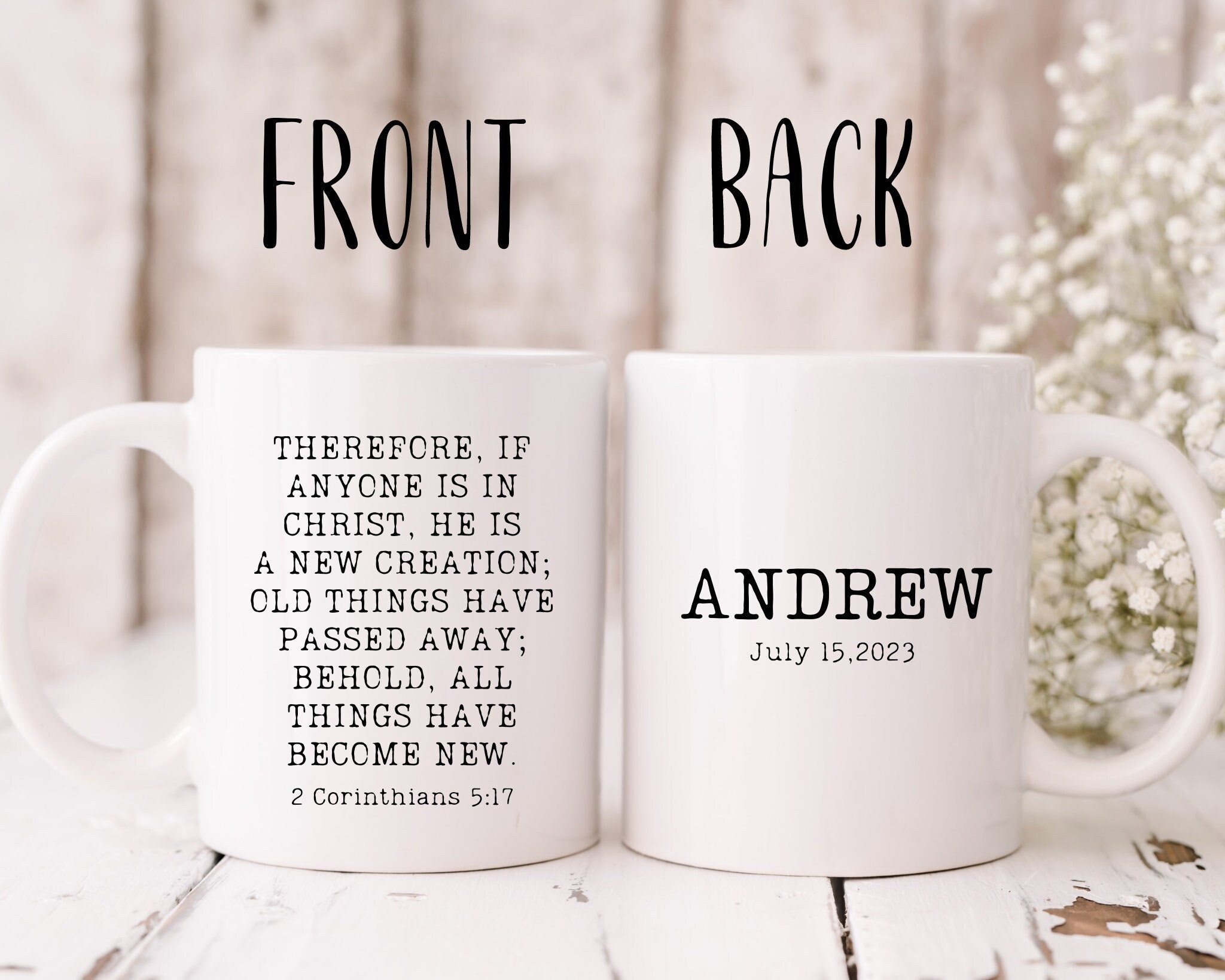 Christian Baptism Gift Personalized Baptism Gift Christian Gift for Men ...