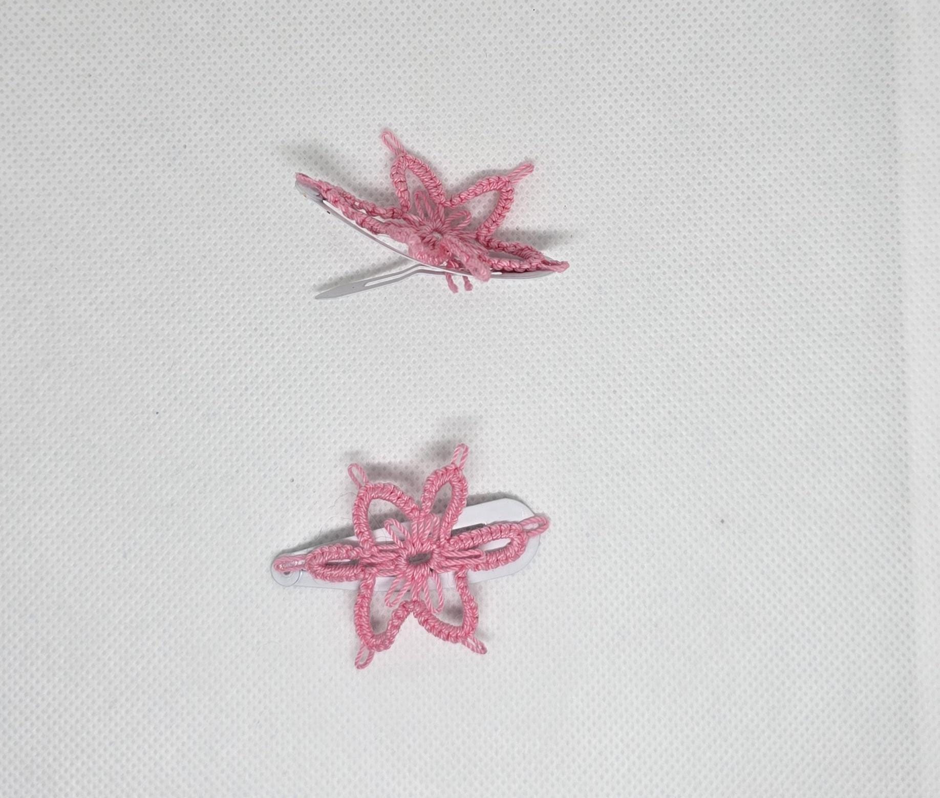 Tatted Star Barrettes - Etsy
