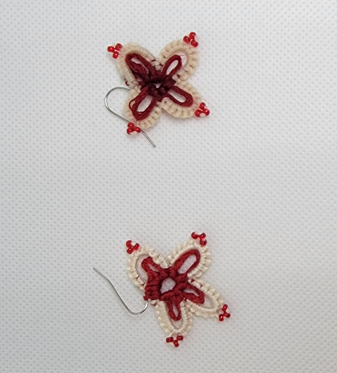 Beaded Option for Tatted Butterfly Earrings - Etsy