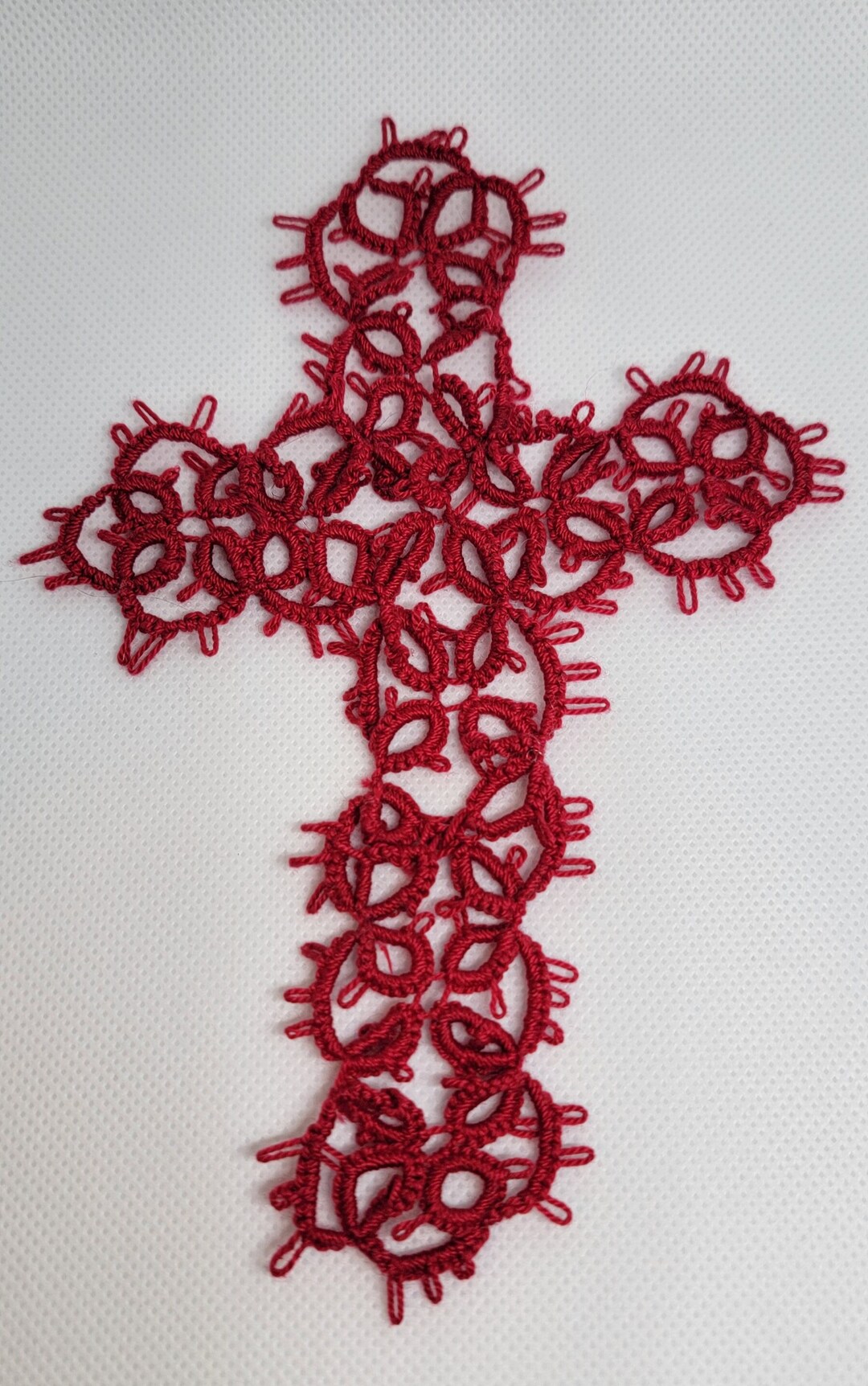 Tatted Cross - Etsy