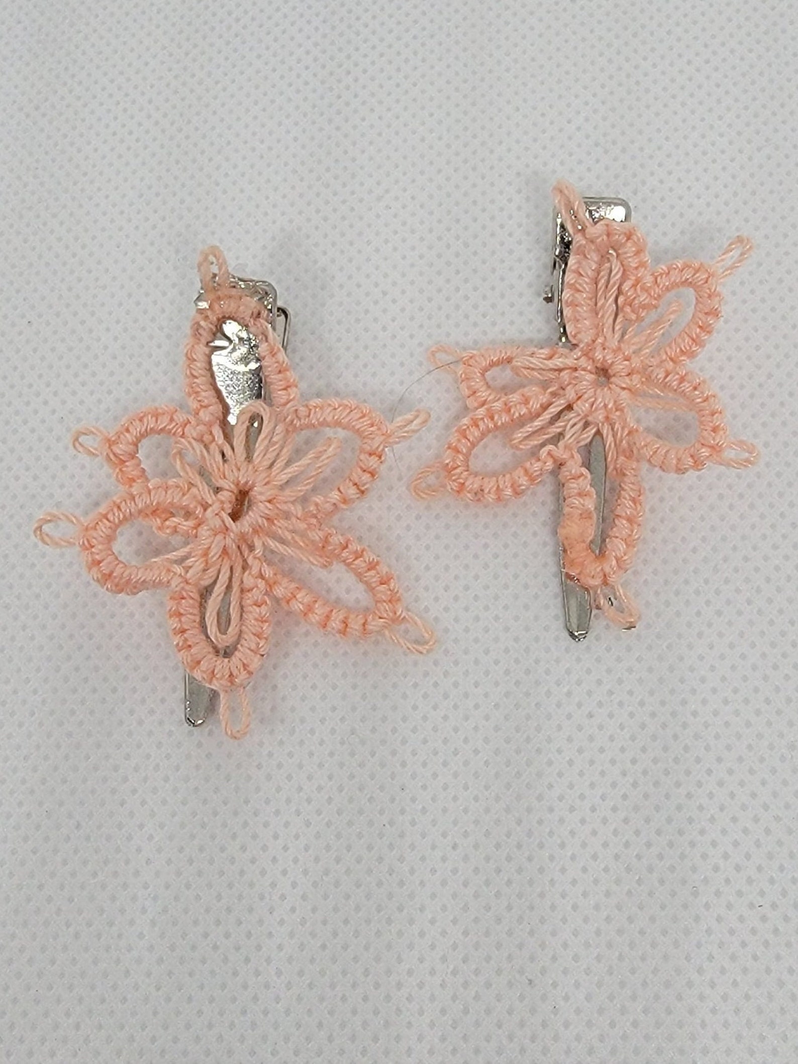 Tatted Star Barrettes - Etsy