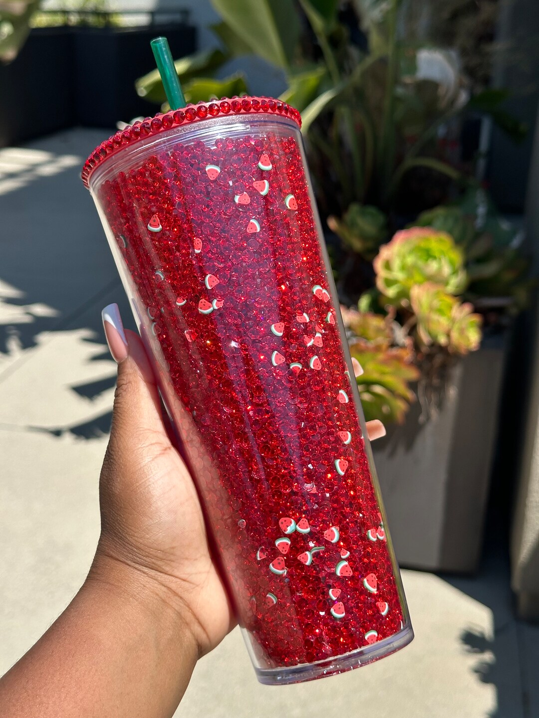 Summer Fruity Bling Sparkle Tumbler,custom Tumbler,custom Cup,venti ...