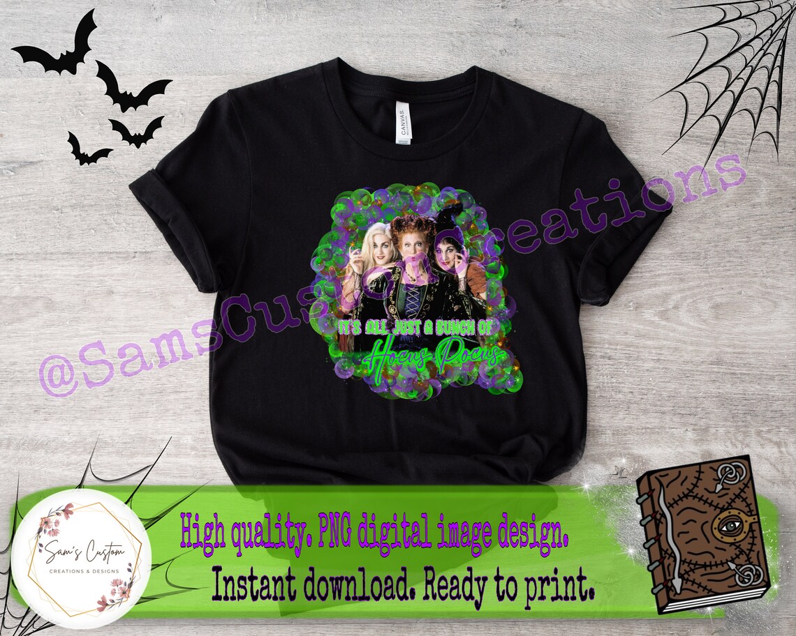 A Bunch of Hocus Pocus PNG, Halloween PNG, Witch Sisters, Glorious ...