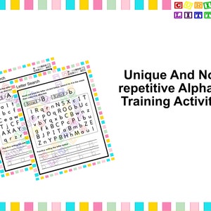 Alphabet Letter Search Activity for Kids Find the Letter Exercises I ...