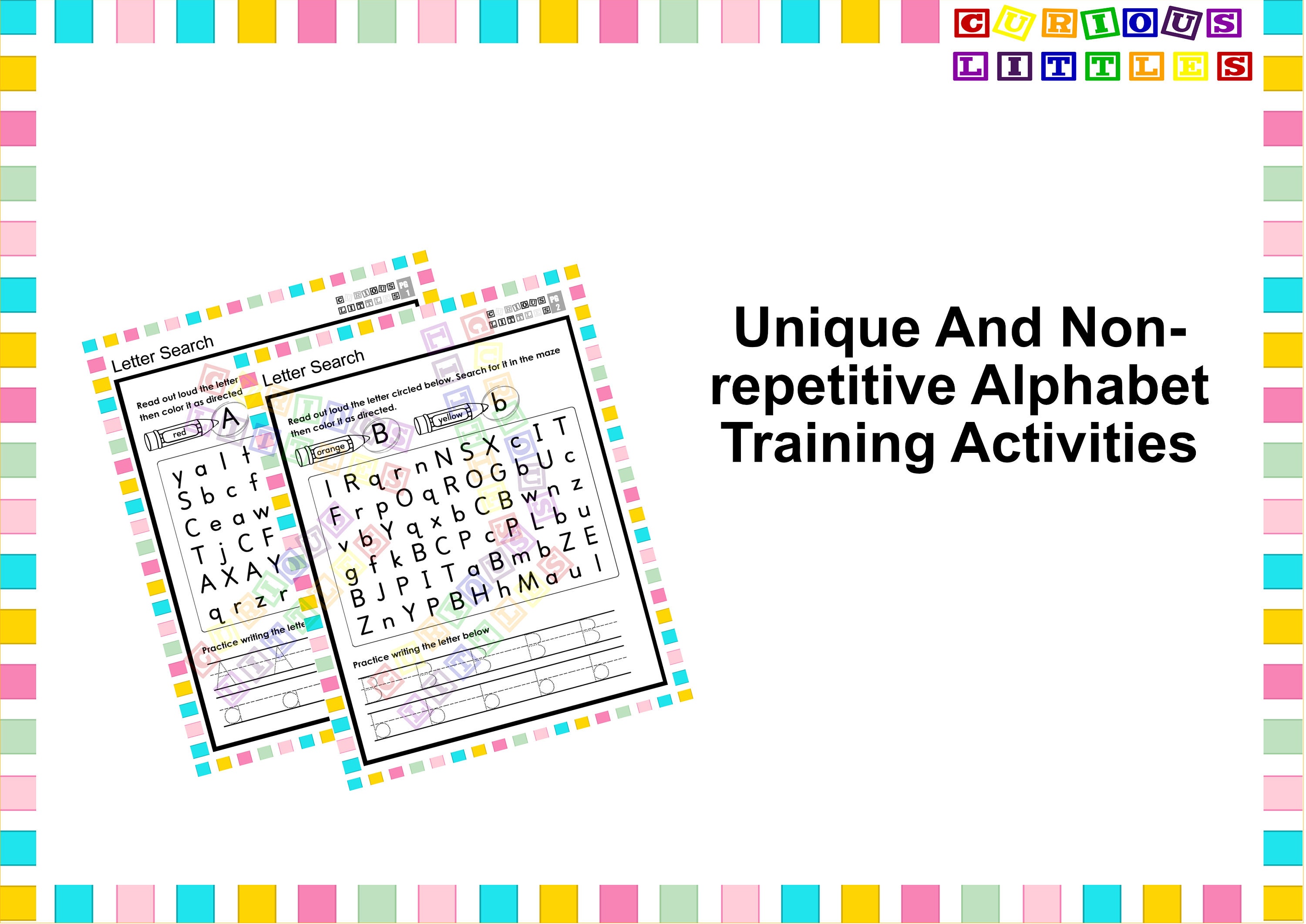 Alphabet Letter Search Activity for Kids Find the Letter - Etsy