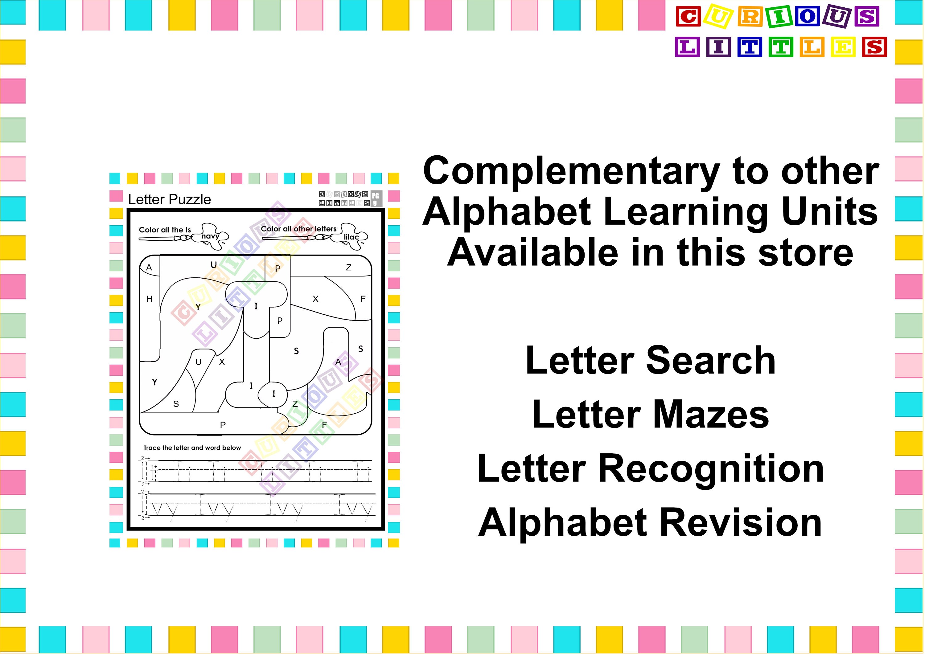 Alphabet Puzzle Activity Bundle Preschool Puzzles for Kindergarten ...