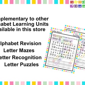 Alphabet Letter Search Activity for Kids Find the Letter Exercises I ...