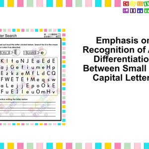 Alphabet Letter Search Activity for Kids Find the Letter Exercises I ...