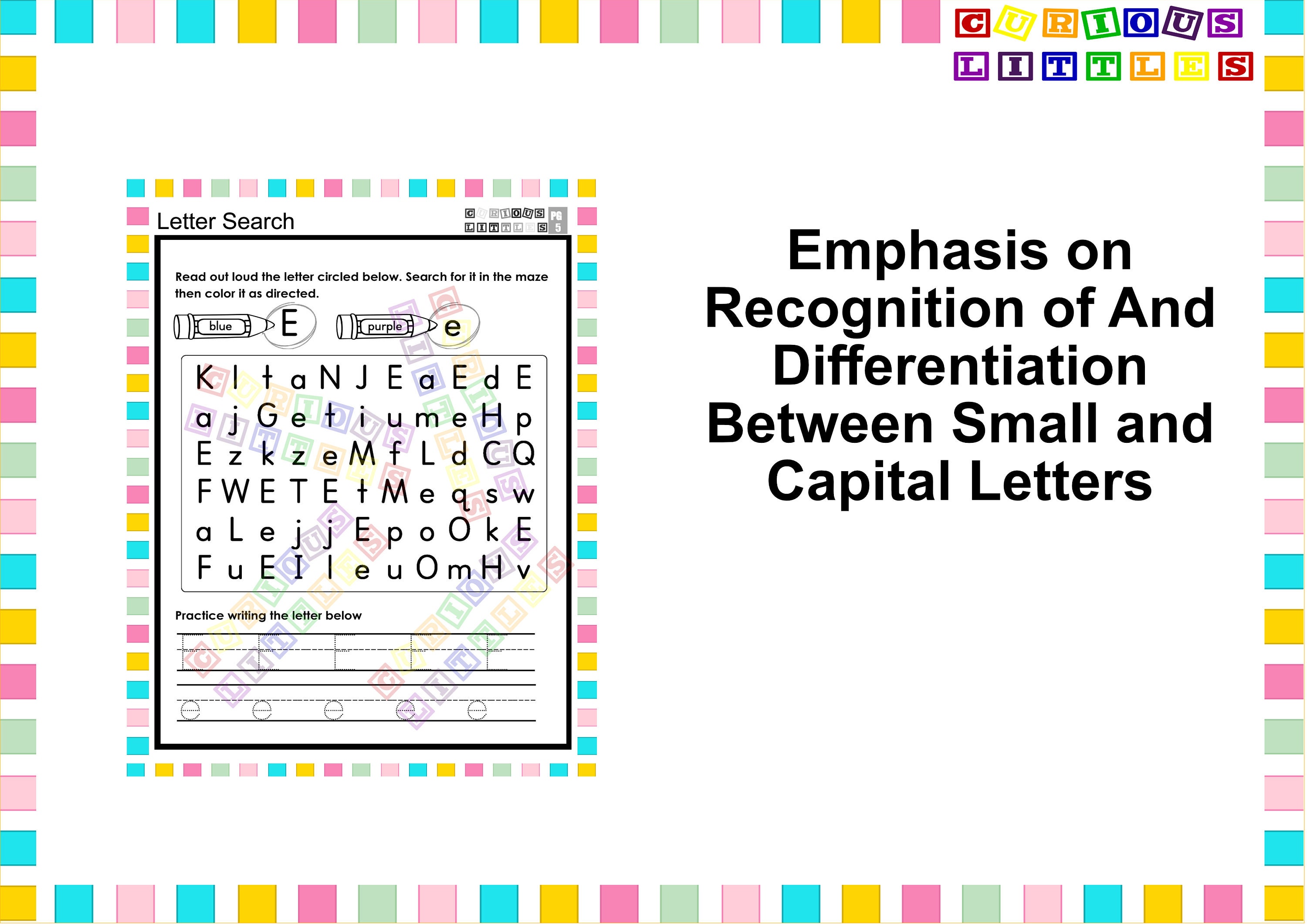 Alphabet Letter Search Activity for Kids Find the Letter - Etsy