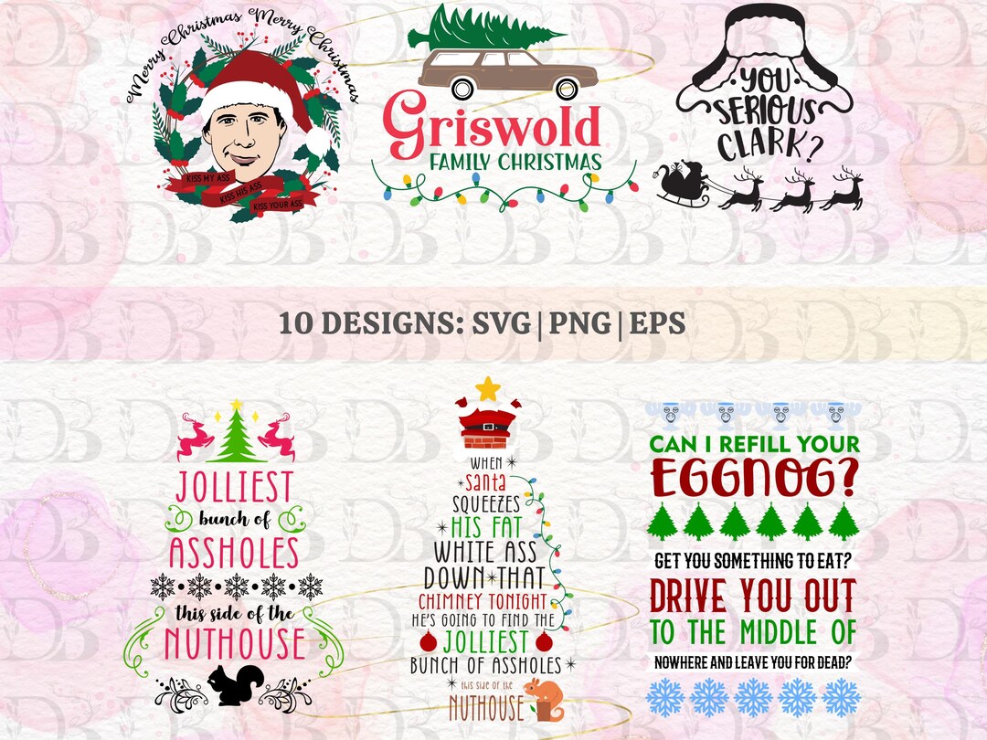 National Lampoon Christmas Svg Png, Jolliest Bunch of Assholes Svg ...