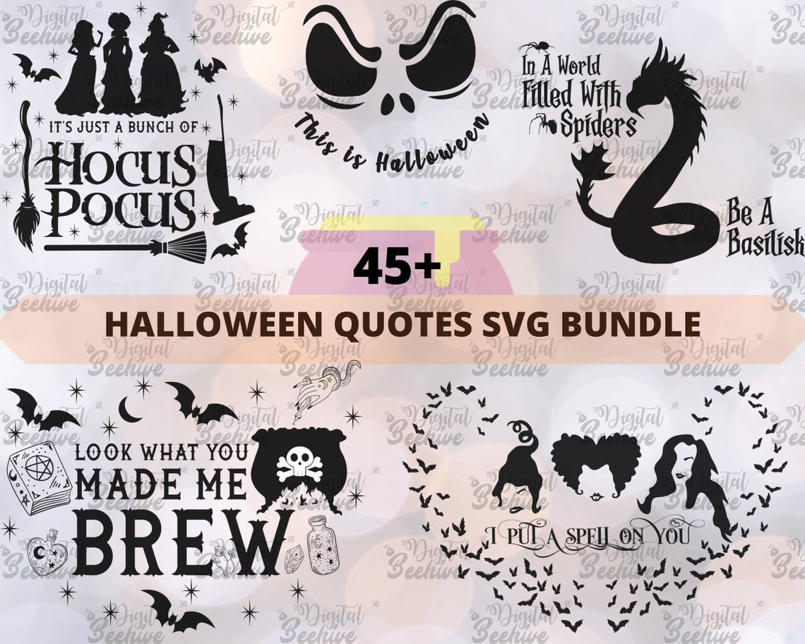 Halloween SVG Hocus Pocus Svg Halloween Quotes Svg | Etsy