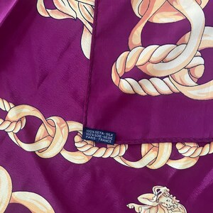 Vintage GIANNI VERSACE Silk Scarf Sun Chain Cupid 100% Silk - Etsy