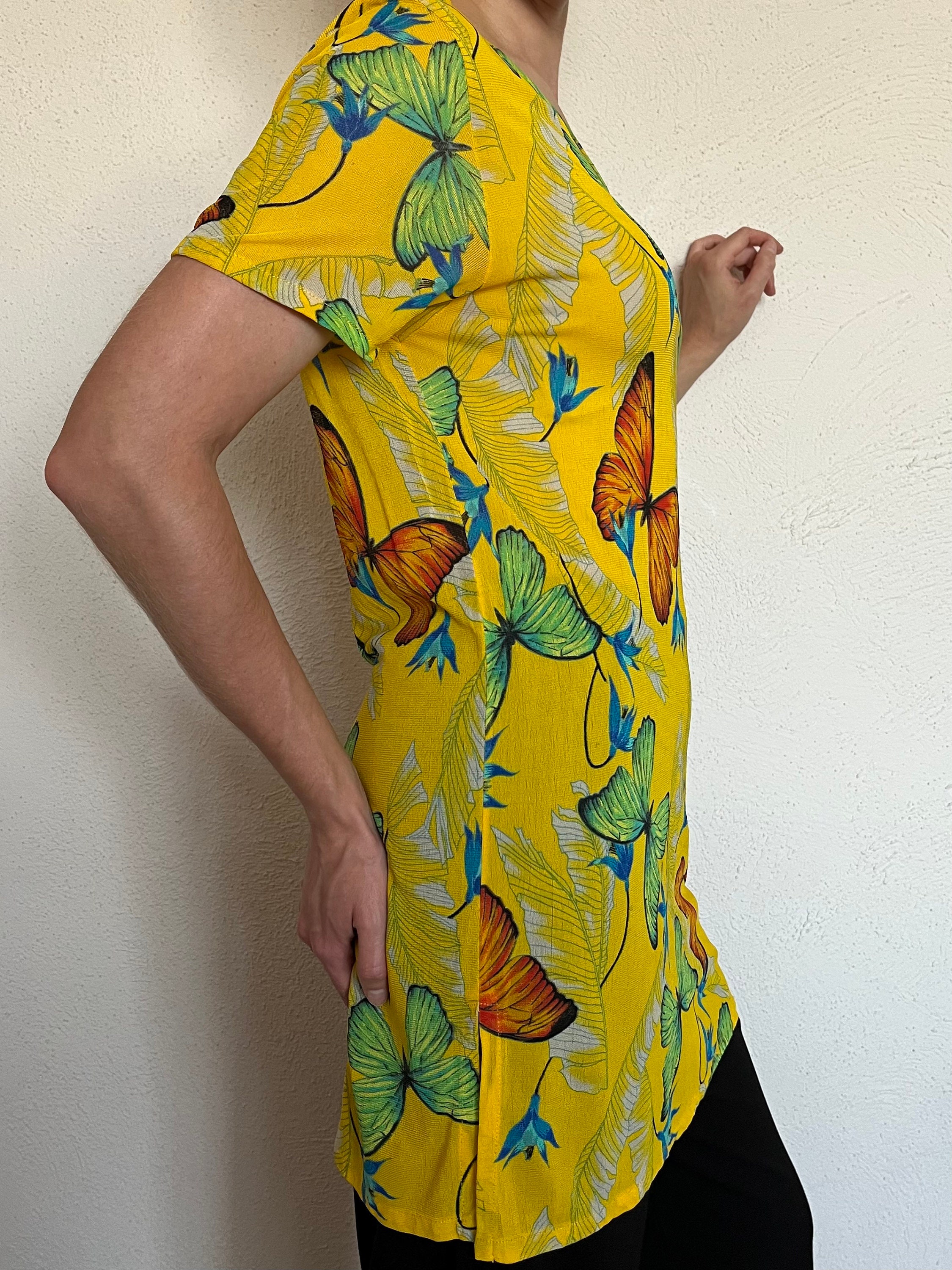 Vintage KENZO JUNGLE Butterfly Print Top - Etsy