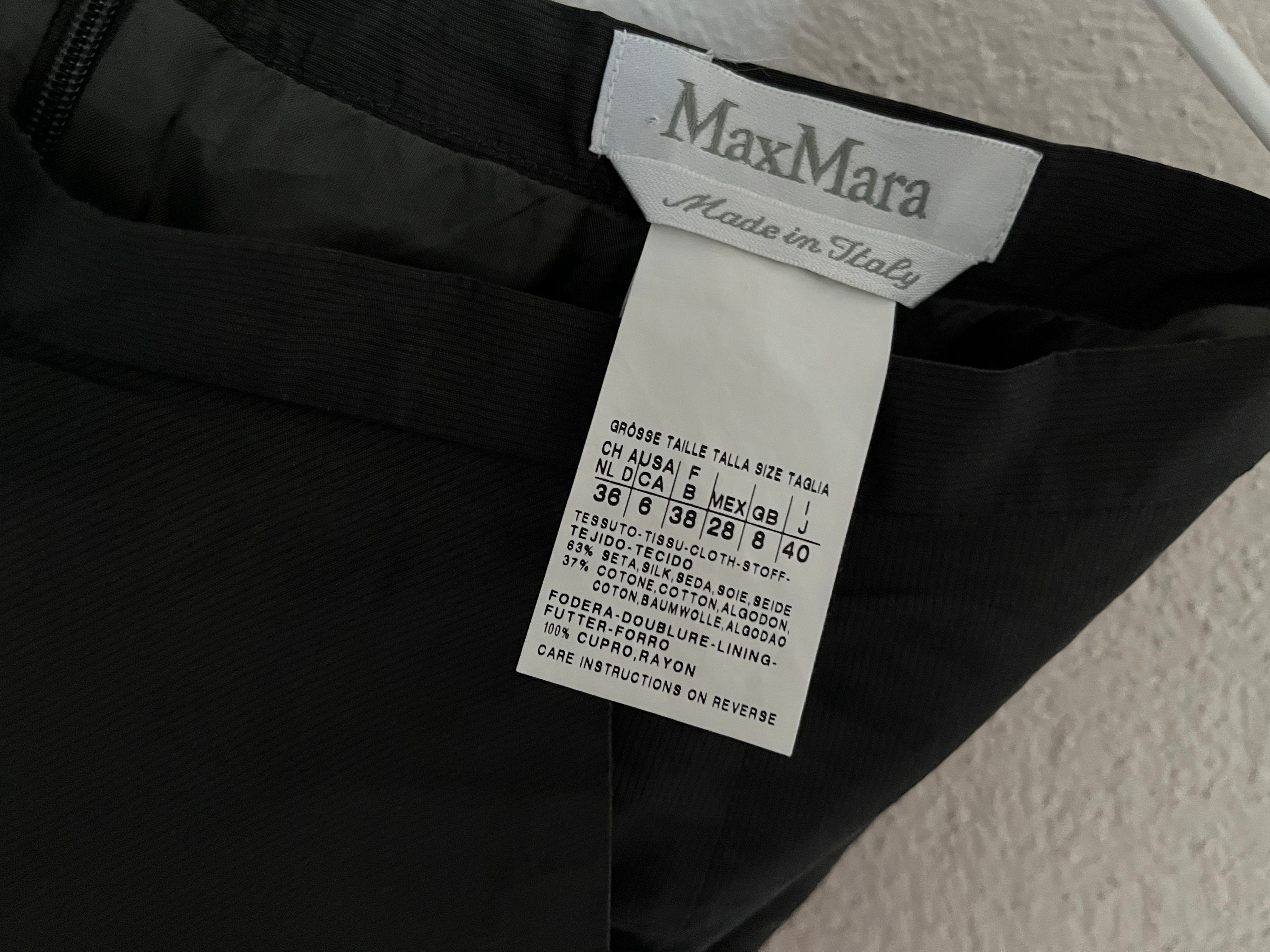 MAX MARA Made in Italy Silk Pencil Skirt Grey Size 36 - Etsy
