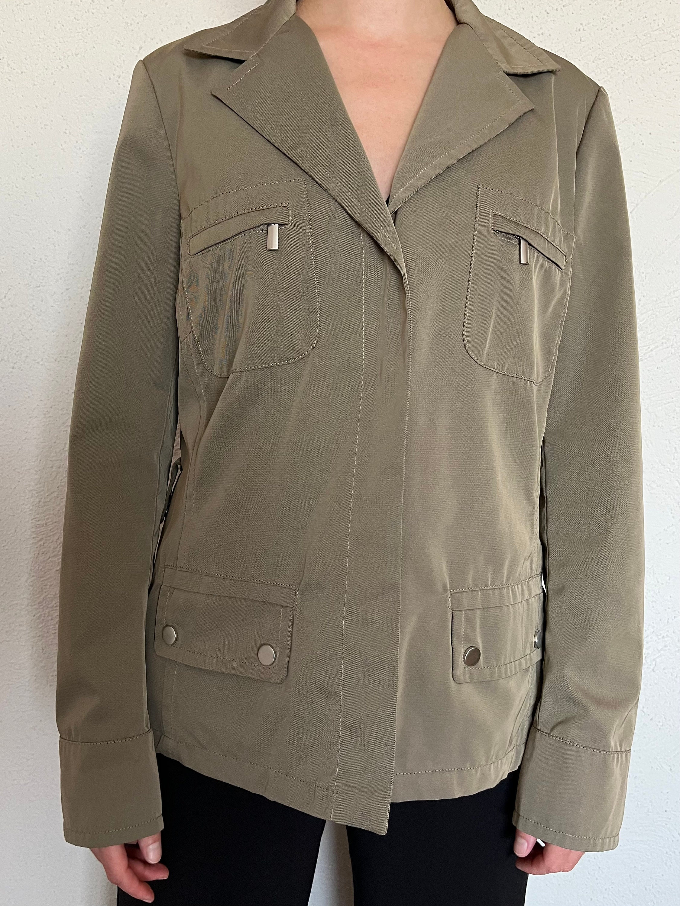 MARELLA Safari Style Gray Jacket Size USA 10 - Etsy