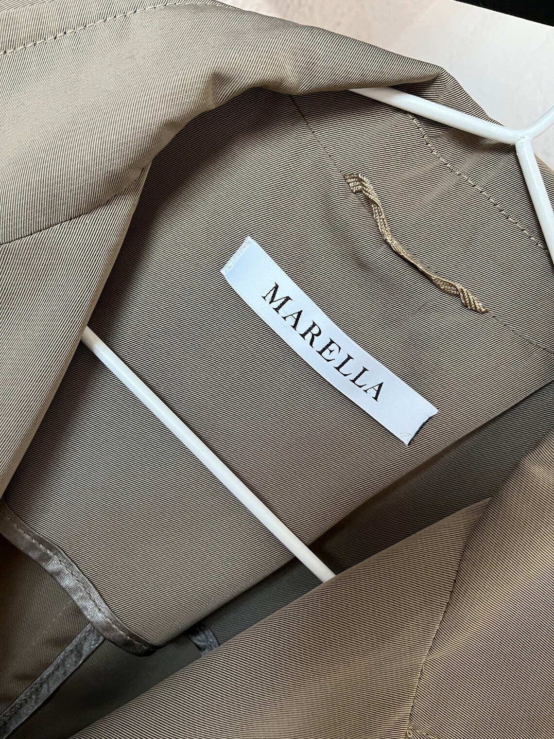 MARELLA Safari Style Gray Jacket Size USA 10 - Etsy