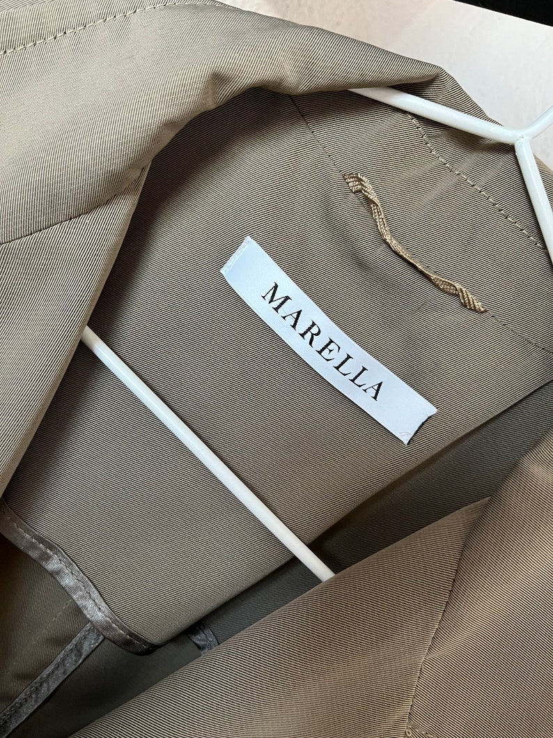 MARELLA Safari Style Gray Jacket Size USA 10 - Etsy