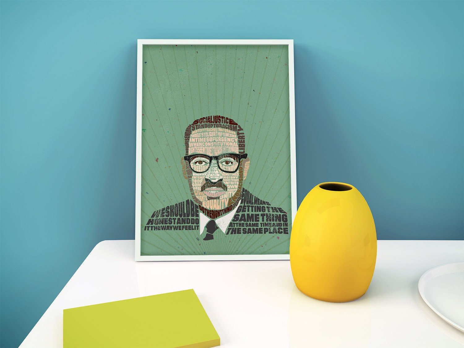 Thurgood Marshall Typography Graphic Print - Etsy.de