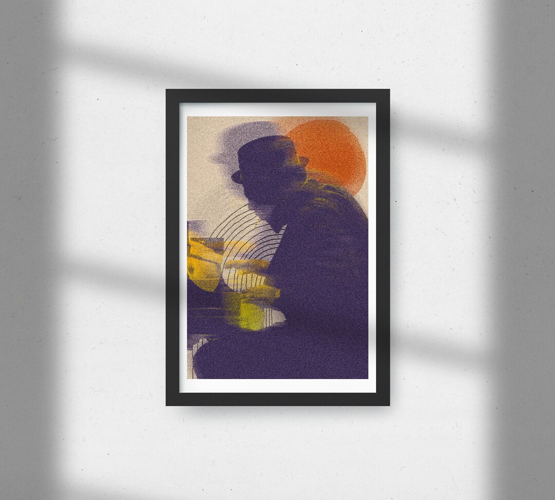 Thelonious Monk, Jazz Graphic Print - Etsy
